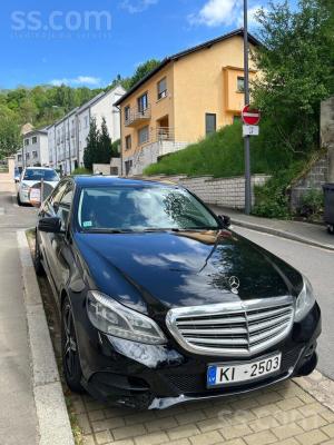 Black Mercedes-Benz e-200 2016 in Riga, with an engine capacity of 2.00 L and mileage of 298 thousand km for 10500 €, photo  on AUTOMOTO.COM.LV