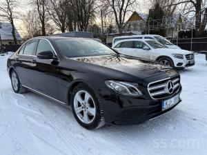 Black Mercedes-Benz e-200 2017 in Riga, with an engine capacity of 2.00 L and mileage of 0 thousand km for 15560 €, photo  on AUTOMOTO.COM.LV