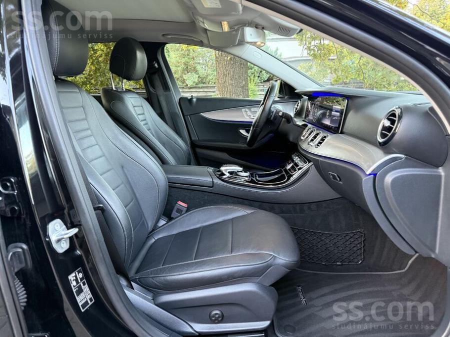 Black Mercedes-Benz e-200 2017 in Riga, with an engine capacity of 2.00 L and mileage of 0 thousand km for 15650 €, photo 13 on AUTOMOTO.COM.LV