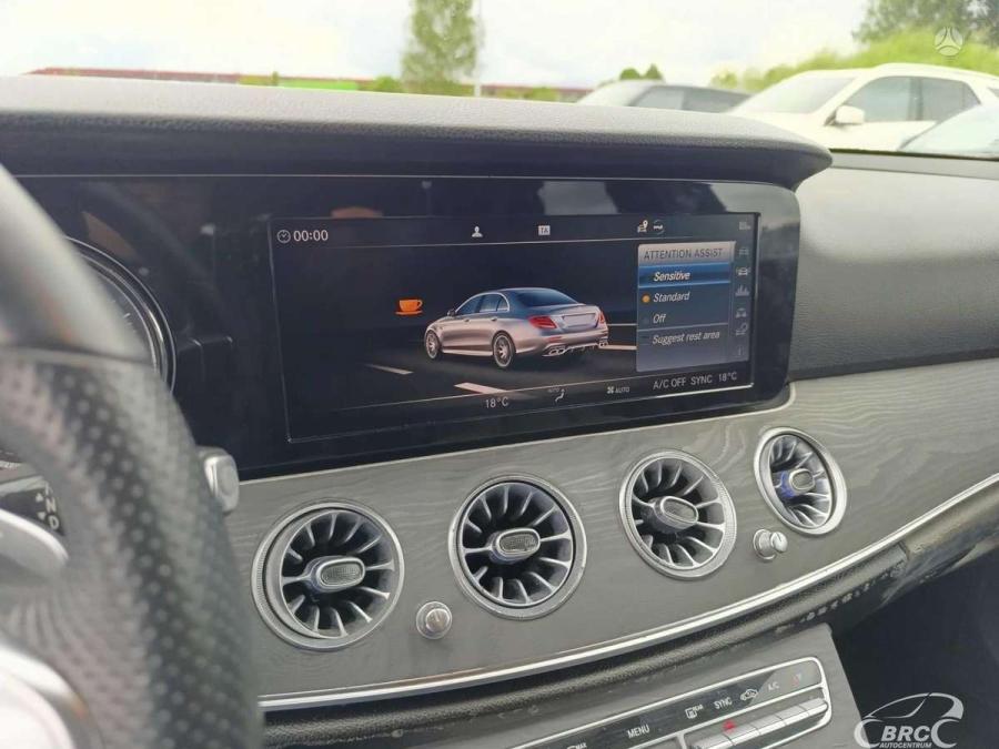 Black Mercedes-Benz e-200 2018 in Vilnius, with an engine capacity of 1.95 L and mileage of 376 thousand km for 12900 €, photo 18 on AUTOMOTO.COM.LV