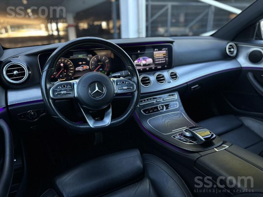 Black Mercedes-Benz e-200 2019 in Riga, with an engine capacity of 2.00 L and mileage of 89 thousand km for 29000 €, photo 17 on AUTOMOTO.COM.LV