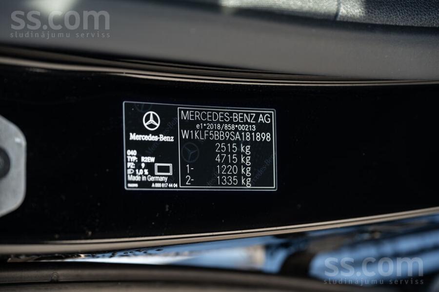 Black Mercedes-Benz e-200 2025 in Riga, with an engine capacity of 2.00 L and mileage of 21 thousand km for 59000 €, photo 33 on AUTOMOTO.COM.LV