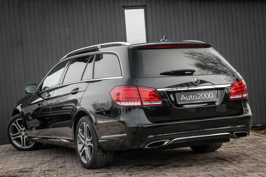 Black Mercedes-Benz e-200 2013 in Tukums, with an engine capacity of 2.00 L and mileage of 249 thousand km for 10990 €, photo 4 on AUTOMOTO.COM.LV