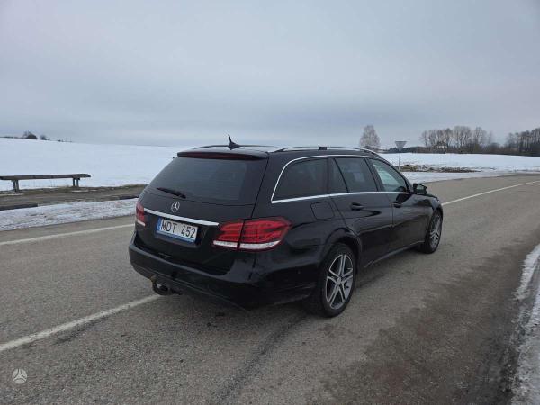 Black Mercedes-Benz e-200 2015 in Alytus, with an engine capacity of 2.10 L and mileage of 264 thousand km for 6999 €, photo 9 on AUTOMOTO.COM.LV