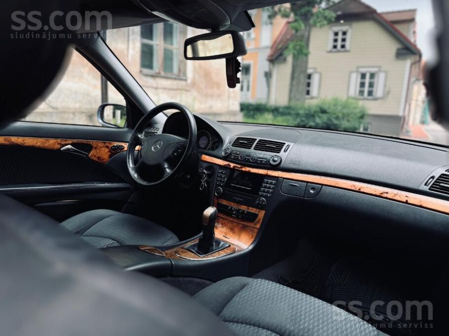 Blue Mercedes-Benz e-200 2005 in Cesis, with an engine capacity of 2.20 L and mileage of 0 thousand km for 1690 €, photo 14 on AUTOMOTO.COM.LV