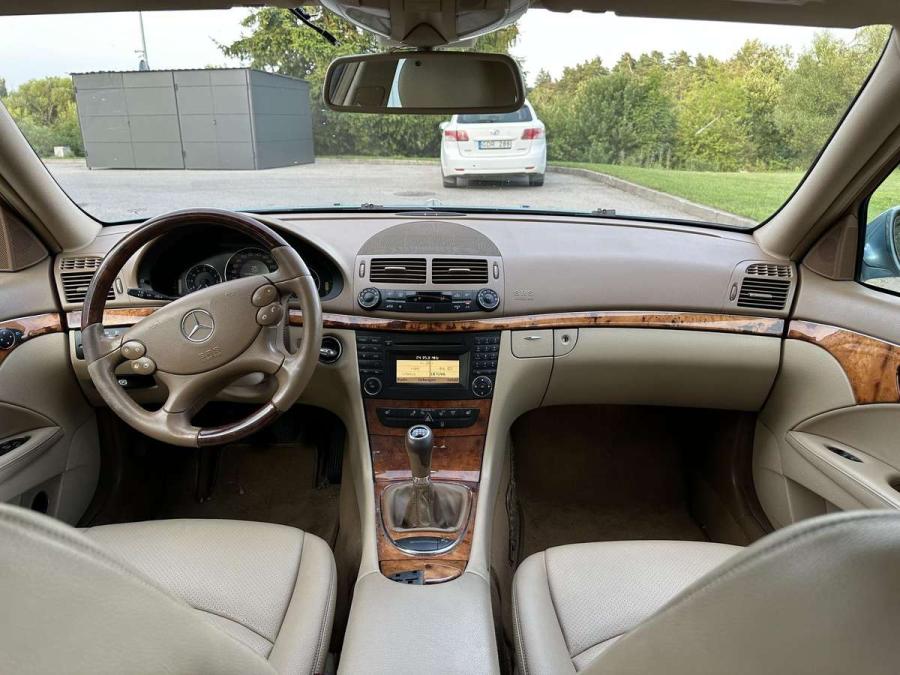 Blue Mercedes-Benz e-200 2008 in Utena, with an engine capacity of 2.20 L and mileage of 338 thousand km for 5250 €, photo 16 on AUTOMOTO.COM.LV