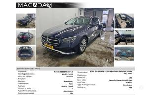 Blue Mercedes-Benz e-200 2020 in Vilnius, with an engine capacity of 2.00 L and mileage of 166 thousand km for 23600 €, photo 58 on AUTOMOTO.COM.LV