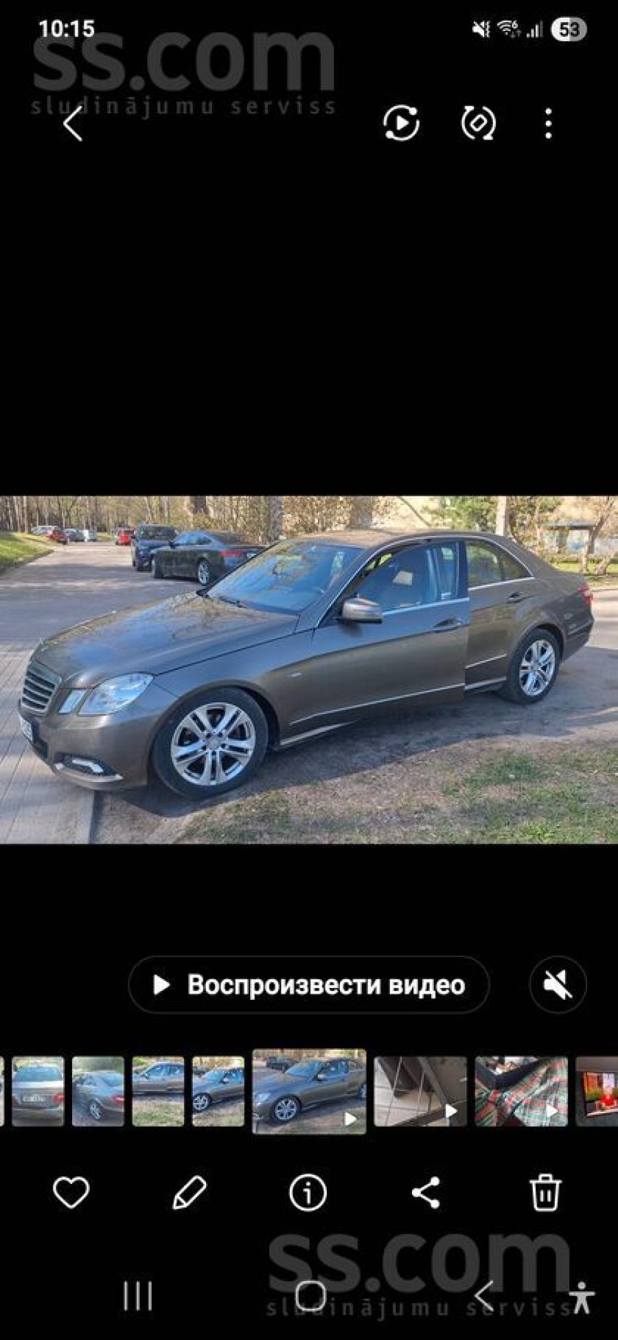 Brown Mercedes-Benz e-200 2011 in Riga, with an engine capacity of 2.10 L and mileage of 179 thousand km for 7000 €, photo 19 on AUTOMOTO.COM.LV
