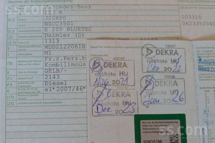 Brūns Mercedes-Benz e-200 2016 Rīga, ar dzinēja tilpumu 2.20 L un nobraukumu 0 tūkst. km par 4200 €, foto 23 vietnē AUTOMOTO.COM.LV