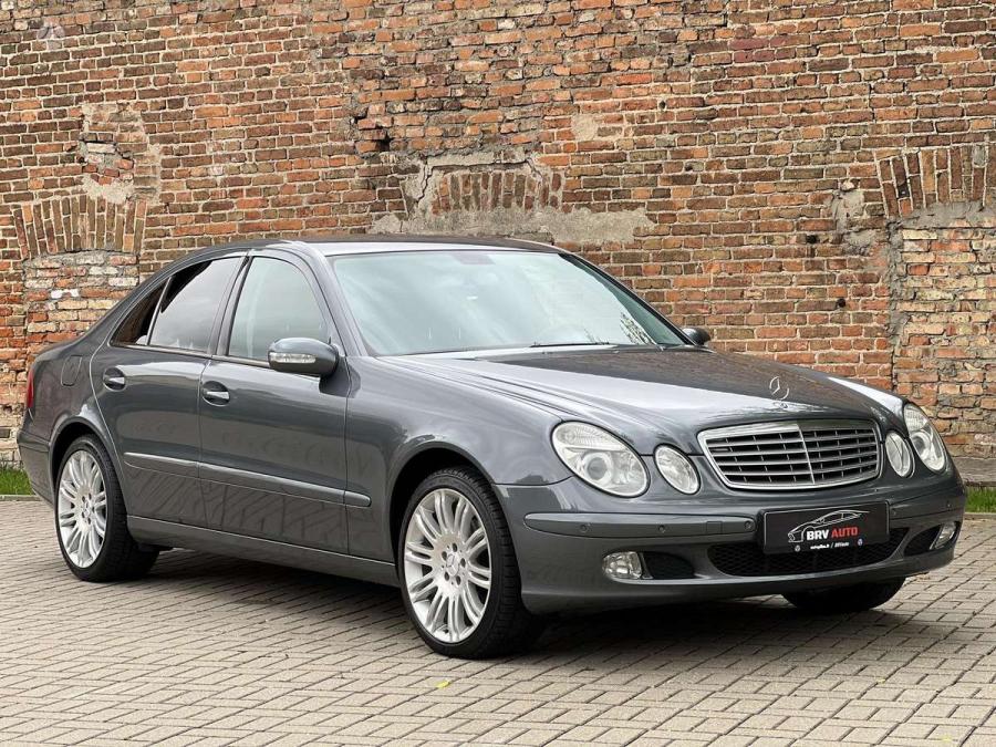 Grey Mercedes-Benz e-200 2006 in Kedainiai, with an engine capacity of 2.15 L and mileage of 275 thousand km for 4250 €, photo 6 on AUTOMOTO.COM.LV