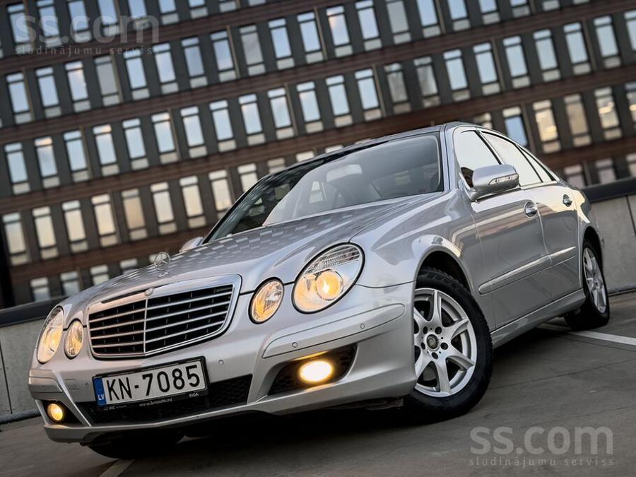 Grey Mercedes-Benz e-200 2009 in Riga, with an engine capacity of 2.10 L and mileage of 390 thousand km for 2950 €, photo 1 on AUTOMOTO.COM.LV