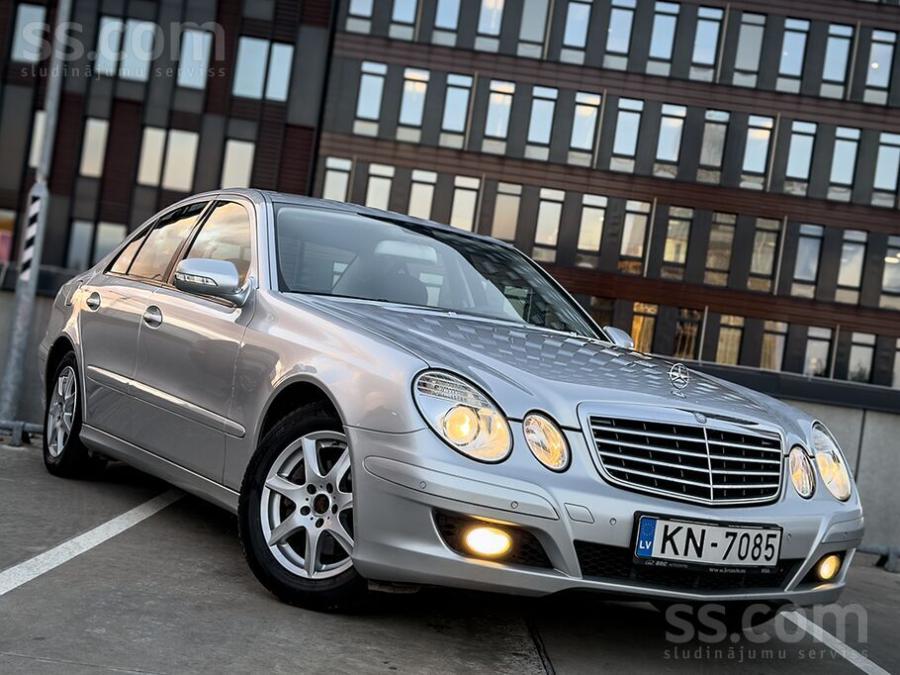 Grey Mercedes-Benz e-200 2009 in Riga, with an engine capacity of 2.10 L and mileage of 390 thousand km for 2950 €, photo 9 on AUTOMOTO.COM.LV