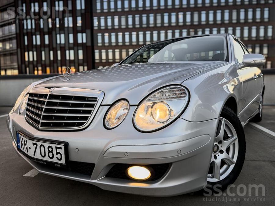 Grey Mercedes-Benz e-200 2009 in Riga, with an engine capacity of 2.10 L and mileage of 390 thousand km for 2950 €, photo 26 on AUTOMOTO.COM.LV