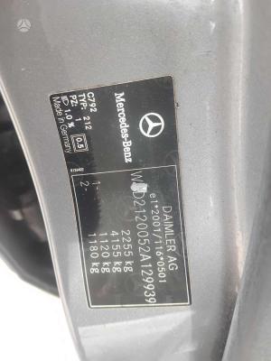 Grey Mercedes-Benz e-200 2010 in Ignalina, with an engine capacity of 2.20 L and mileage of 1 thousand km for 2950 €, photo 8 on AUTOMOTO.COM.LV