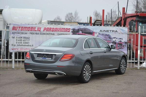 Grey Mercedes-Benz e-200 2017 in Marijampole, with an engine capacity of 1.99 L and mileage of 66 thousand km for 23850 €, photo 2 on AUTOMOTO.COM.LV