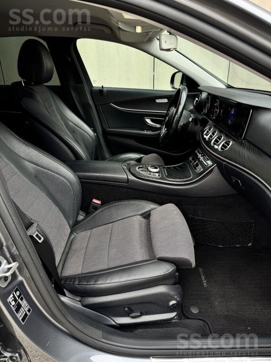 Grey Mercedes-Benz e-200 2019 in Riga, with an engine capacity of 2.00 L and mileage of 212 thousand km for 16300 €, photo 14 on AUTOMOTO.COM.LV