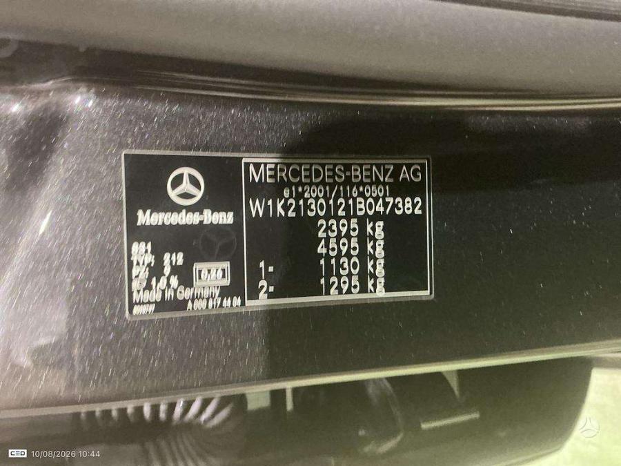 Grey Mercedes-Benz e-200 2022 in Vilnius, with an engine capacity of 1.60 L and mileage of 82 thousand km for 31944 €, photo 15 on AUTOMOTO.COM.LV