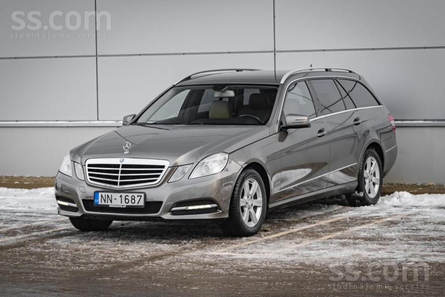 Grey Mercedes-Benz e-200 2013 in Riga, with an engine capacity of 2.20 L and mileage of 0 thousand km for 6550 €, photo 1 on AUTOMOTO.COM.LV