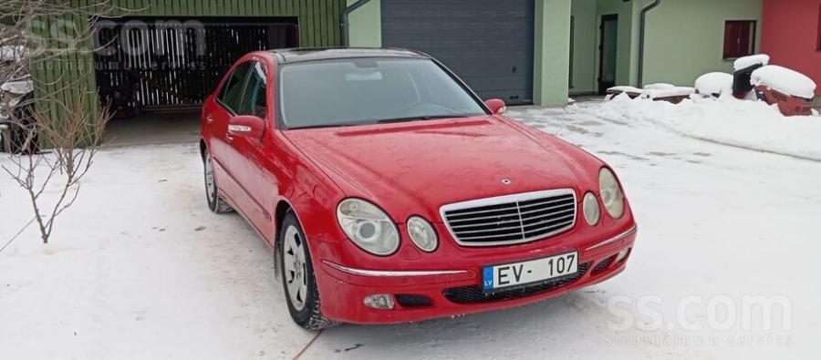 Sarkans Mercedes-Benz e-200 2002 Aizkraukle, ar dzinēja tilpumu 1.80 L un nobraukumu 238 tūkst. km par 2099 €, foto 3 vietnē AUTOMOTO.COM.LV