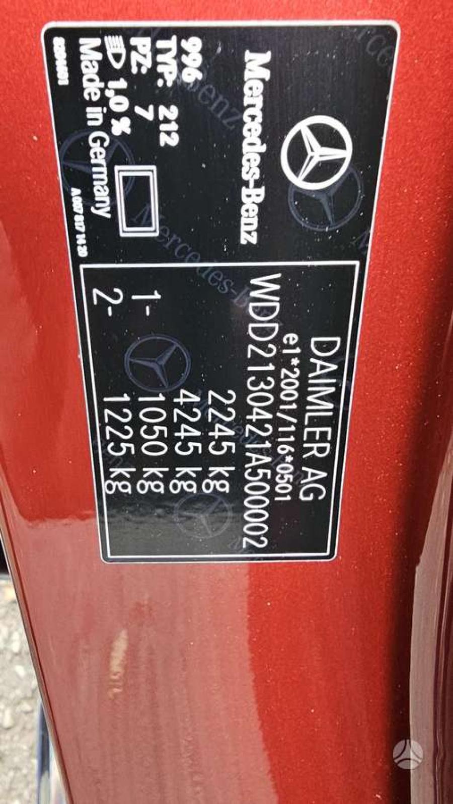 Sarkans Mercedes-Benz e-200 2018 Kauņa, ar dzinēja tilpumu 1.99 L un nobraukumu 154 tūkst. km par 11900 €, foto 16 vietnē AUTOMOTO.COM.LV