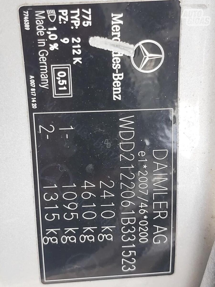 Мерседес E 200 2017 в Таураге, объемом двигателя 2.20 л и пробегом 370 тыс. км за 6700 €, фото 14 на AUTOMOTO.COM.LV