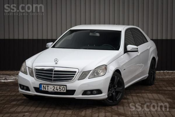 White Mercedes-Benz e-200 2009 in Talsi, with an engine capacity of 2.10 L and mileage of 0 thousand km for 4490 €, photo 3 on AUTOMOTO.COM.LV