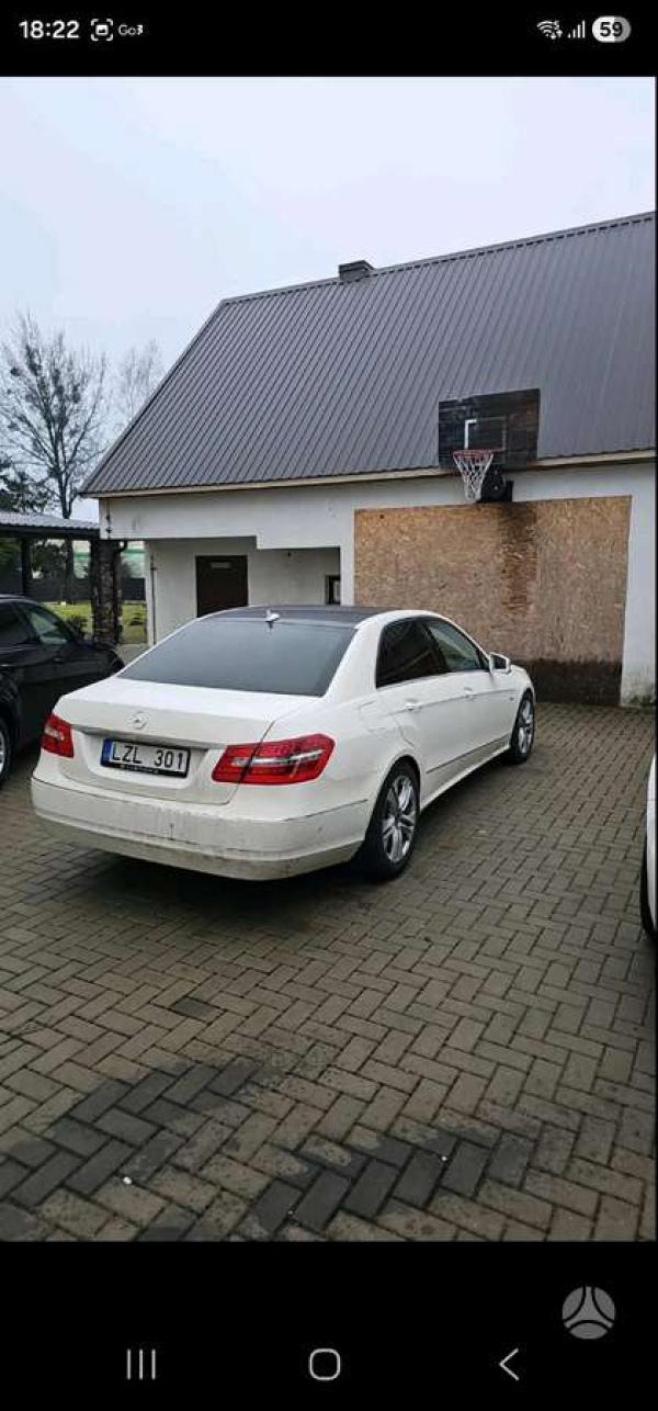 White Mercedes-Benz e-200 2010 in Kaunas, with an engine capacity of 2.15 L and mileage of 510 thousand km for 4800 €, photo 2 on AUTOMOTO.COM.LV