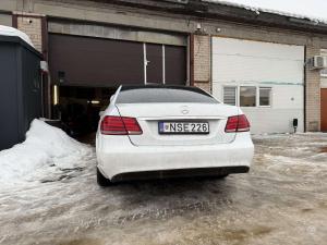White Mercedes-Benz e-200 2016 in Kaunas, with an engine capacity of 2.10 L and mileage of 410 thousand km for 3550 €, photo  on AUTOMOTO.COM.LV