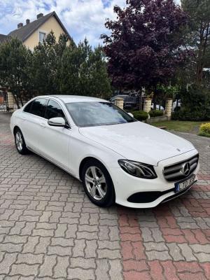 White Mercedes-Benz e-200 2018 in Klaipeda, with an engine capacity of 1.95 L and mileage of 120 thousand km for 17500 €, photo  on AUTOMOTO.COM.LV