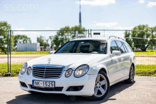 White Mercedes-Benz e-200 2007 in Riga, with an engine capacity of 2.20 L and mileage of 378 thousand km for 3990 €, photo 1 on AUTOMOTO.COM.LV