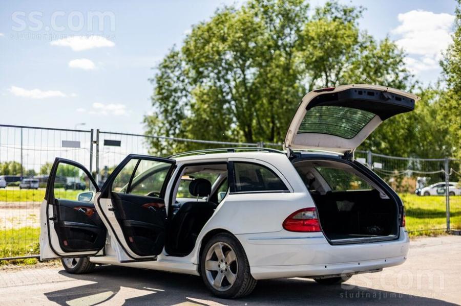 White Mercedes-Benz e-200 2007 in Riga, with an engine capacity of 2.20 L and mileage of 378 thousand km for 3990 €, photo 9 on AUTOMOTO.COM.LV