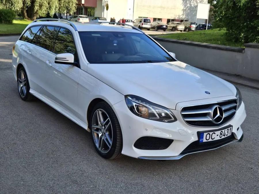 White Mercedes-Benz e-200 2013 in Jekabpils, with an engine capacity of 2.20 L and mileage of 319 thousand km for 10990 €, photo 5 on AUTOMOTO.COM.LV