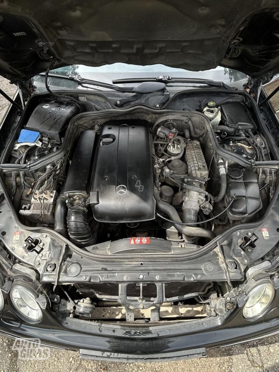 Black Mercedes-Benz E 220 2005 in Vilnius, with an engine capacity of 2.10 L and mileage of 457 thousand km for 2750 €, photo 16 on AUTOMOTO.COM.LV