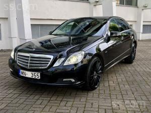 Black Mercedes-Benz E 220 2009 in Daugavpils, with an engine capacity of 2.20 L and mileage of 0 thousand km for 5990 €, photo  on AUTOMOTO.COM.LV