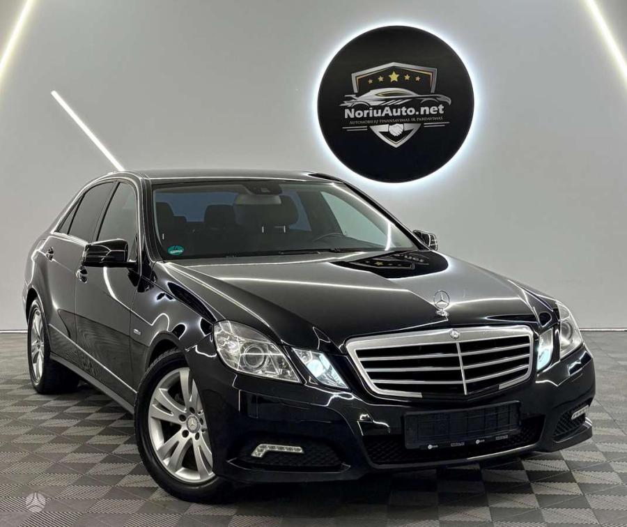 Черный Мерседес E 220 2009 в Мариямполе, объемом двигателя 2.20 л и пробегом 273 тыс. км за 6999 €, фото 1 на AUTOMOTO.COM.LV