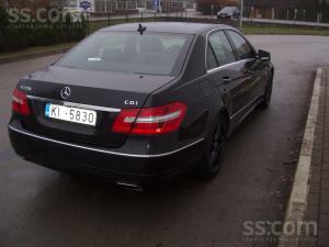 Black Mercedes-Benz E 220 2011 in Riga, with an engine capacity of 2.20 L and mileage of 264 thousand km for 7900 €, photo 5 on AUTOMOTO.COM.LV