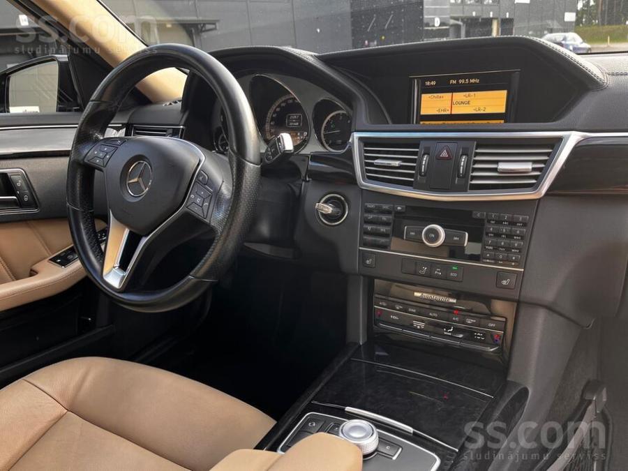 Black Mercedes-Benz E 220 2012 in Riga, with an engine capacity of 2.20 L and mileage of 332 thousand km for 7000 €, photo 12 on AUTOMOTO.COM.LV