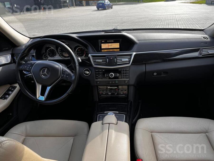 Black Mercedes-Benz E 220 2012 in Riga, with an engine capacity of 2.20 L and mileage of 332 thousand km for 7000 €, photo 14 on AUTOMOTO.COM.LV