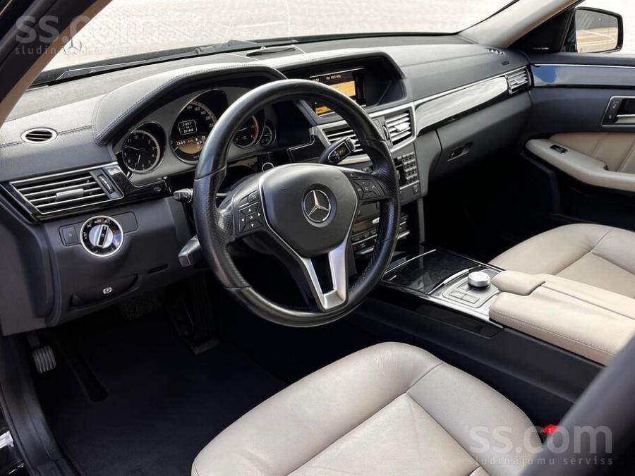 Black Mercedes-Benz E 220 2012 in Riga, with an engine capacity of 2.20 L and mileage of 332 thousand km for 7000 €, photo 16 on AUTOMOTO.COM.LV
