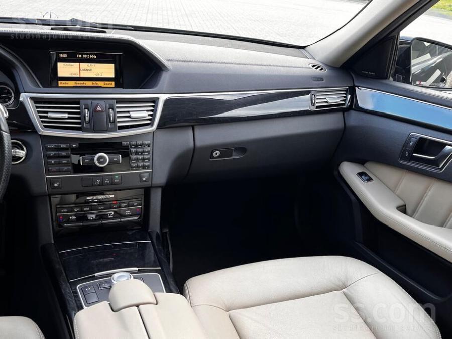Black Mercedes-Benz E 220 2012 in Riga, with an engine capacity of 2.20 L and mileage of 332 thousand km for 7000 €, photo 21 on AUTOMOTO.COM.LV