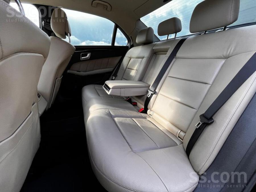 Black Mercedes-Benz E 220 2012 in Riga, with an engine capacity of 2.20 L and mileage of 332 thousand km for 7000 €, photo 25 on AUTOMOTO.COM.LV