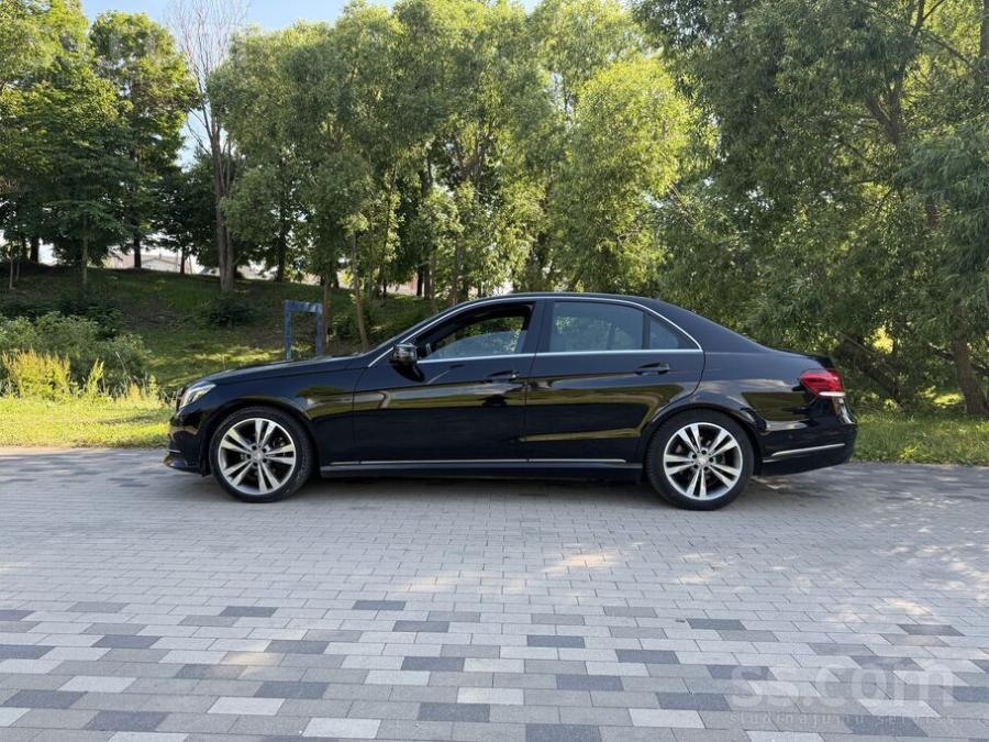 Black Mercedes-Benz E 220 2014 in Rezekne, with an engine capacity of 2.20 L and mileage of 283 thousand km for 10490 €, photo 5 on AUTOMOTO.COM.LV
