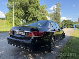 Black Mercedes-Benz E 220 2014 in Rezekne, with an engine capacity of 2.20 L and mileage of 283 thousand km for 10490 €, photo 7 on AUTOMOTO.COM.LV