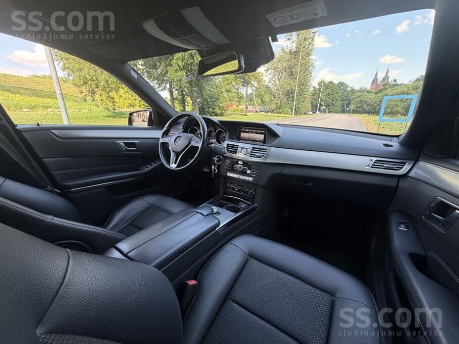 Black Mercedes-Benz E 220 2014 in Rezekne, with an engine capacity of 2.20 L and mileage of 283 thousand km for 10490 €, photo 9 on AUTOMOTO.COM.LV