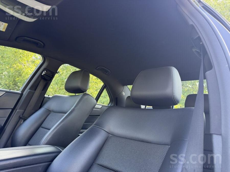 Black Mercedes-Benz E 220 2014 in Rezekne, with an engine capacity of 2.20 L and mileage of 283 thousand km for 10490 €, photo 11 on AUTOMOTO.COM.LV