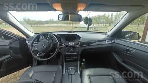 Black Mercedes-Benz E 220 2015 in Riga, with an engine capacity of 2.20 L and mileage of 220 thousand km for 13500 €, photo 8 on AUTOMOTO.COM.LV