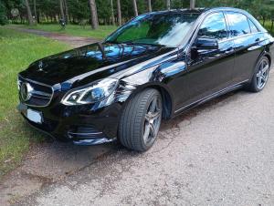 Black Mercedes-Benz E 220 2015 in Kaunas, with an engine capacity of 2.14 L and mileage of 272 thousand km for 10900 €, photo 4 on AUTOMOTO.COM.LV