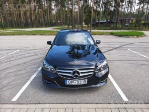 Black Mercedes-Benz E 220 2015 in Riga, with an engine capacity of 2.10 L and mileage of 308 thousand km for 13000 €, photo  on AUTOMOTO.COM.LV