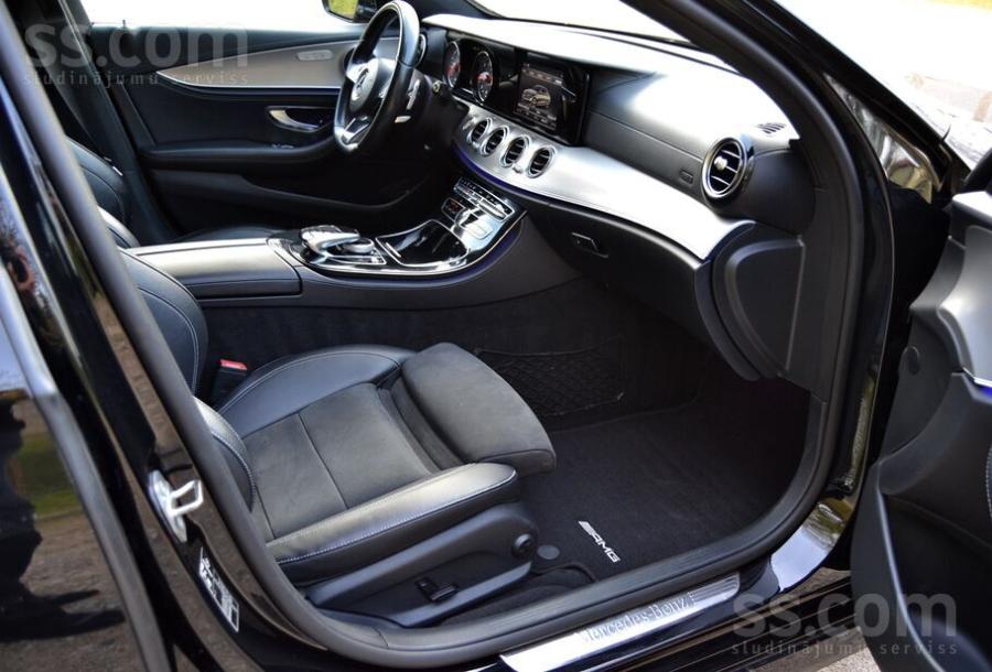 Black Mercedes-Benz E 220 2016 in Tukums, with an engine capacity of 2.00 L and mileage of 278 thousand km for 19800 €, photo 14 on AUTOMOTO.COM.LV
