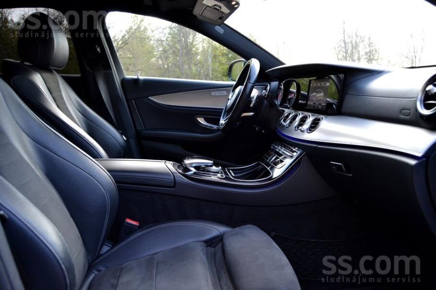 Black Mercedes-Benz E 220 2016 in Tukums, with an engine capacity of 2.00 L and mileage of 278 thousand km for 19800 €, photo 15 on AUTOMOTO.COM.LV